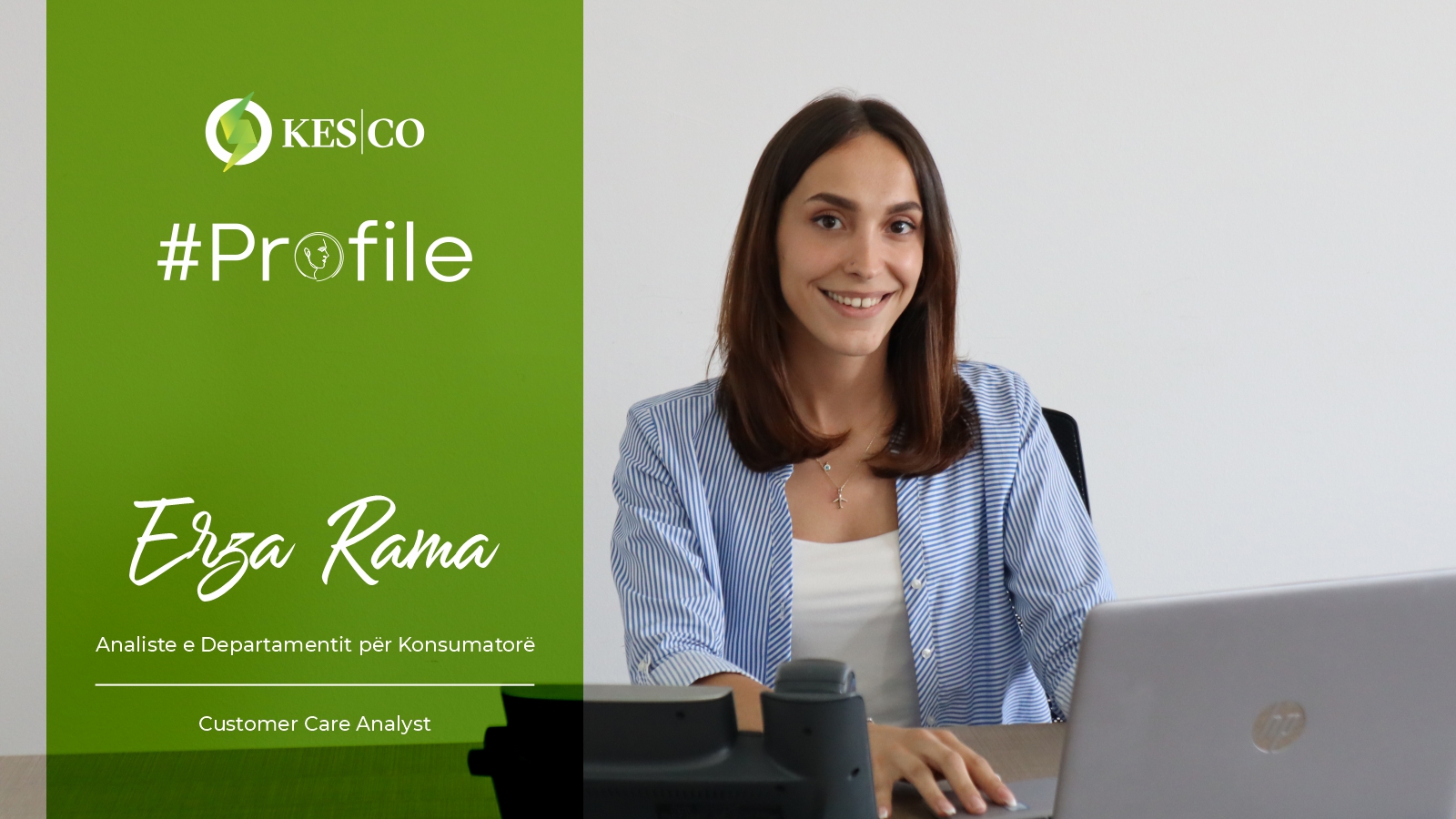 Erza, a young employee, full of international experiences after her - KESCO