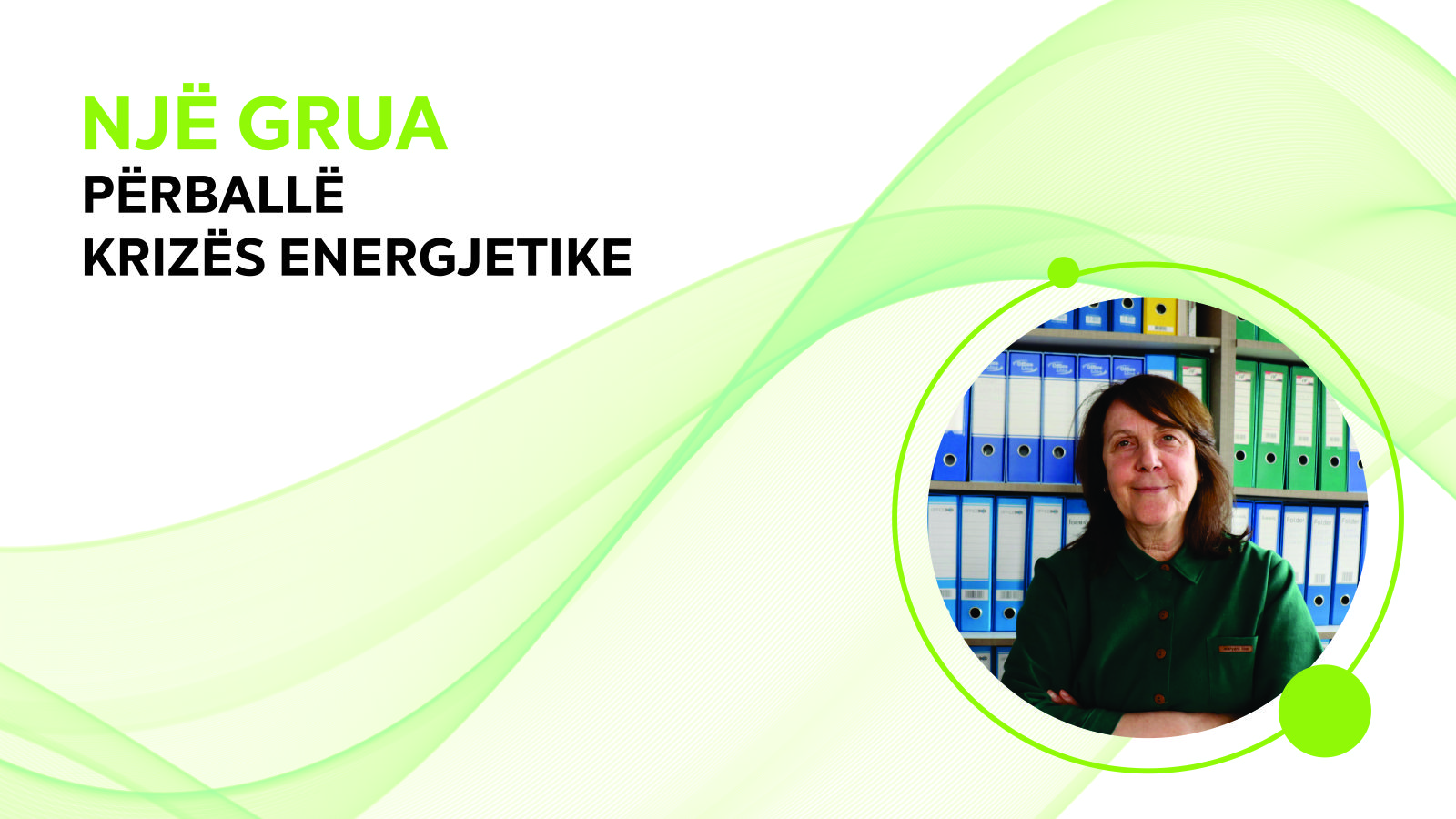 A woman in front of energy crisis - KESCO